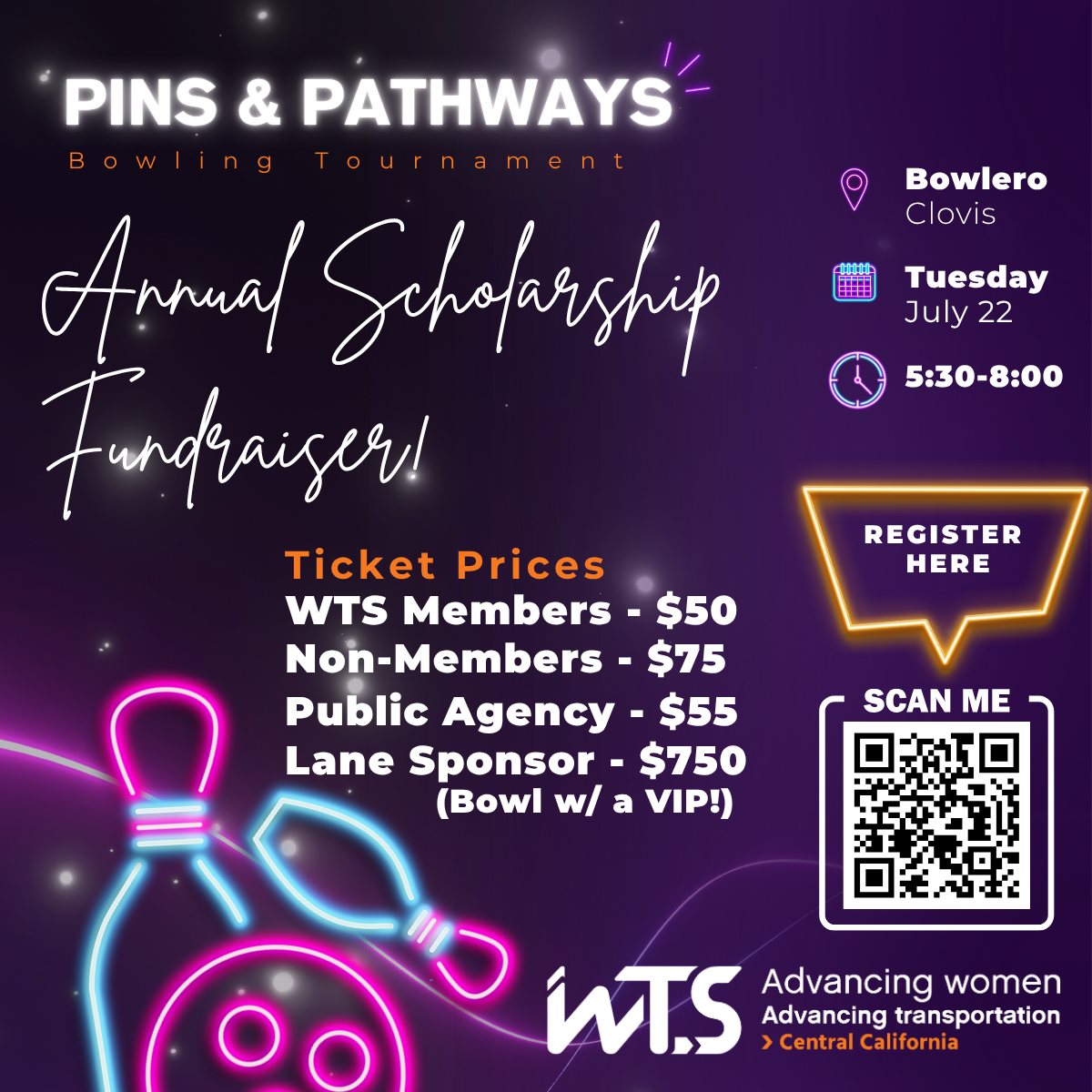 Pins & Pathway - Bowling Tournament | WTS